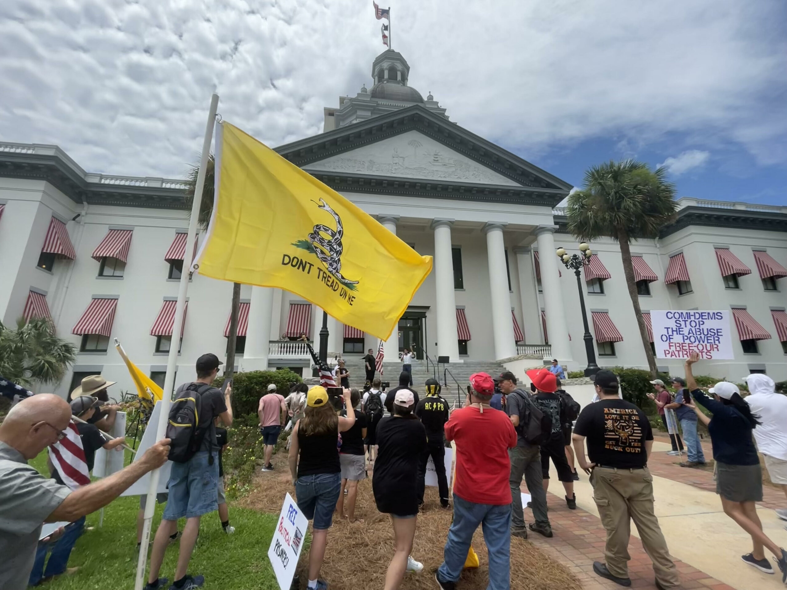 Far Right Groups Rally At Florida Capitol For Release Of Jan 6